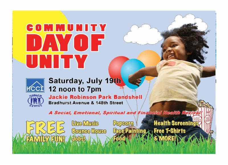 Community Day Of Unity & Free Family Fun! In Harlem