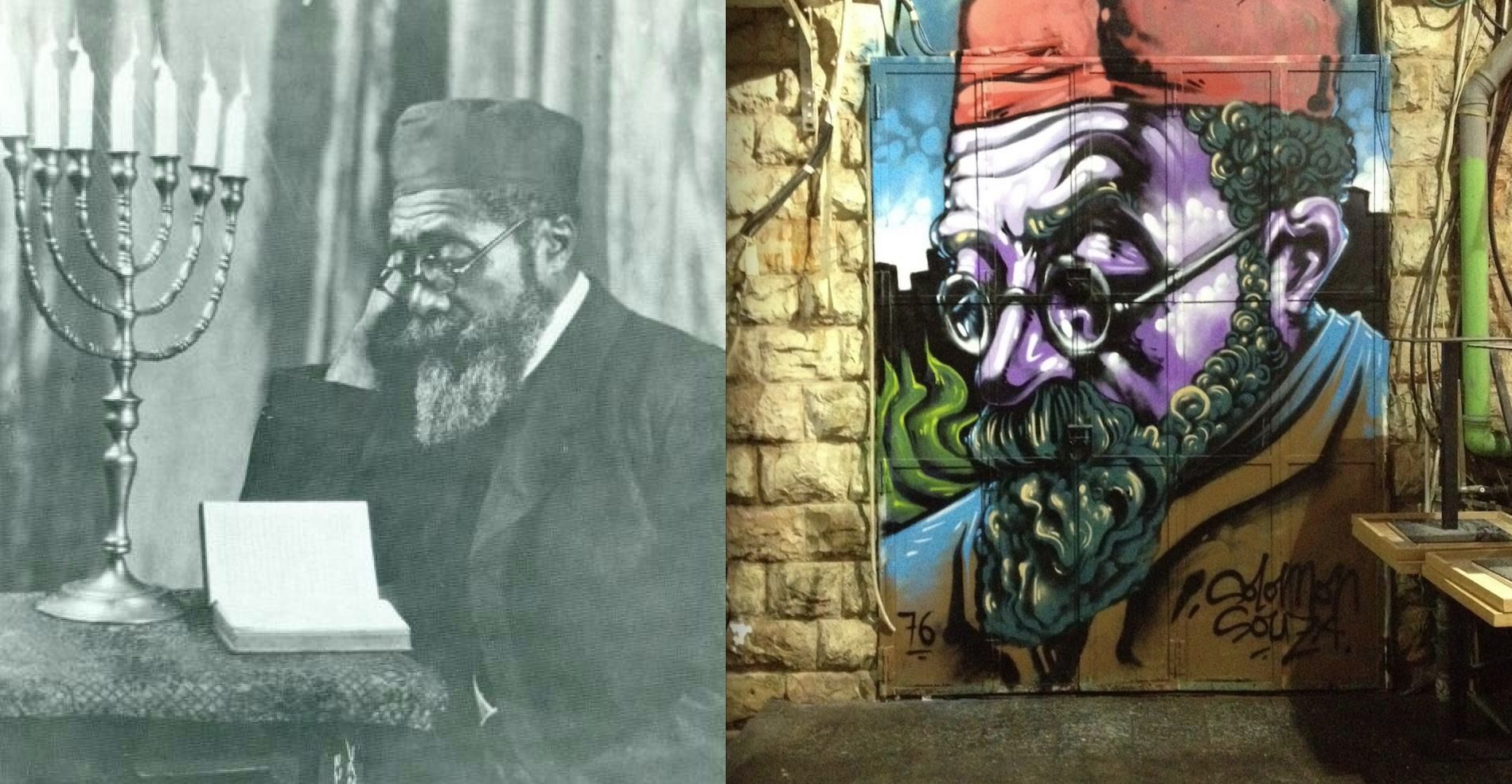 On Jerusalem Walls, Artist Memorializes Hebrew Israelite Rabbi From Harlem