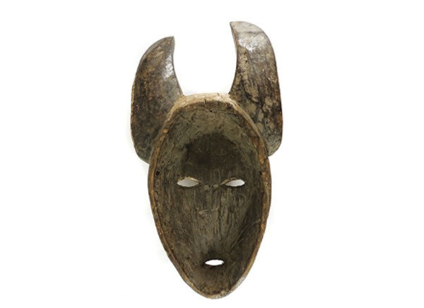 Ngbandi Mask Animal With Horns Incredible Congo African Art