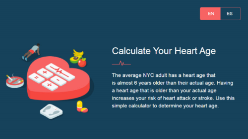 Health Department Launches Online Tools To Calculate Your "Heart Age"