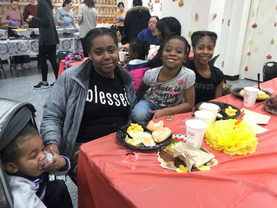 Thanksgiving Meal Provided For Homeless Families At WIN Family Shelter ...
