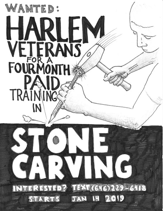 Paid "Stone Carving" Training For Harlem Veterans