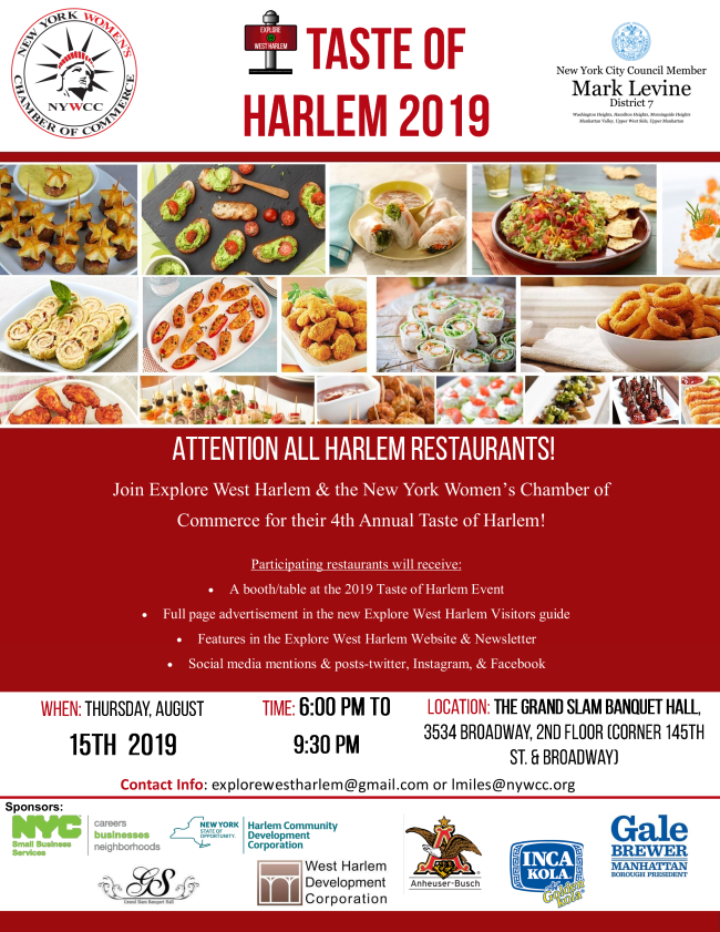 All Harlem Restaurants! Taste Of Harlem & I Love NY® Harlem Restaurant ...