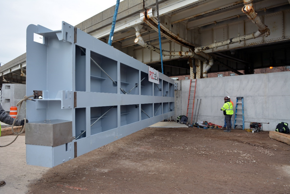 First 16-Ton Moveable Flood Gate Installed At East Side Coastal ...