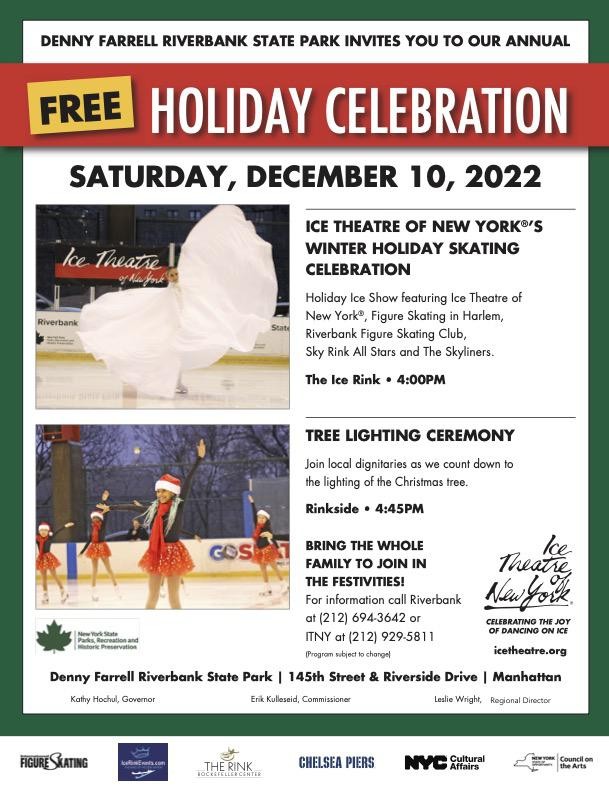2022 Winter Holiday Skating Celebration And Tree Lighting At Riverbank ...
