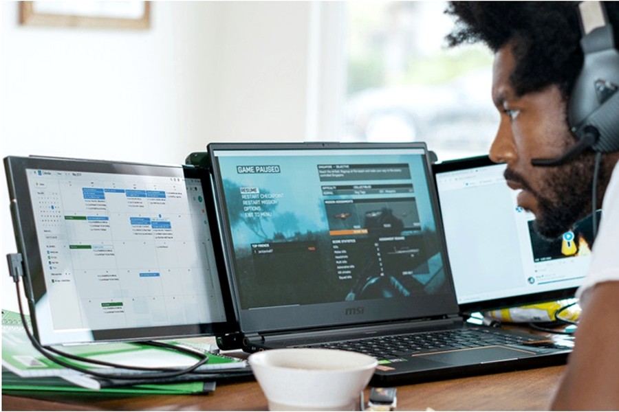 How To Create A Productive Workspace With A Triple Monitor Laptop Setup