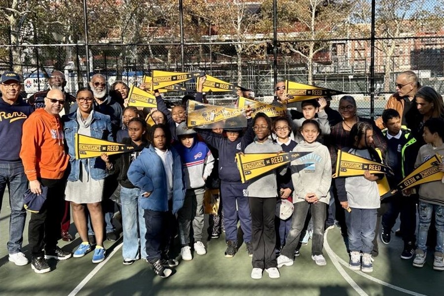New York Rens 100th Anniversary Harlem Court Repainting