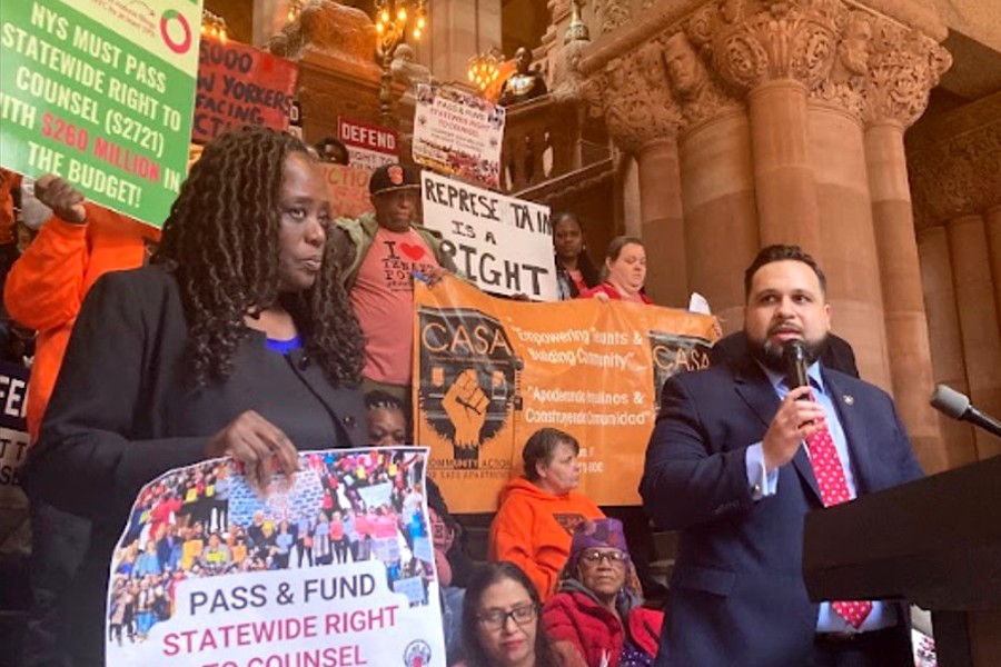 NYS Tenants And Legal Workers Rally At Capitol For Right To Counsel ...