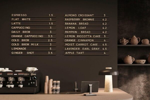 Create A Vintage Look with A Stylish Menu Letter Board For Your Cafe