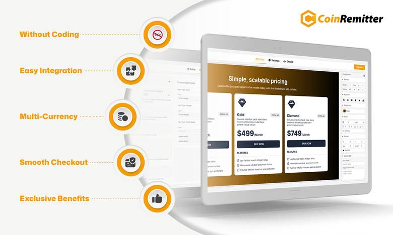 5 Reasons To Accept Crypto Payments For Your Pricing Plans Using Coinremitter's Pricing Widget